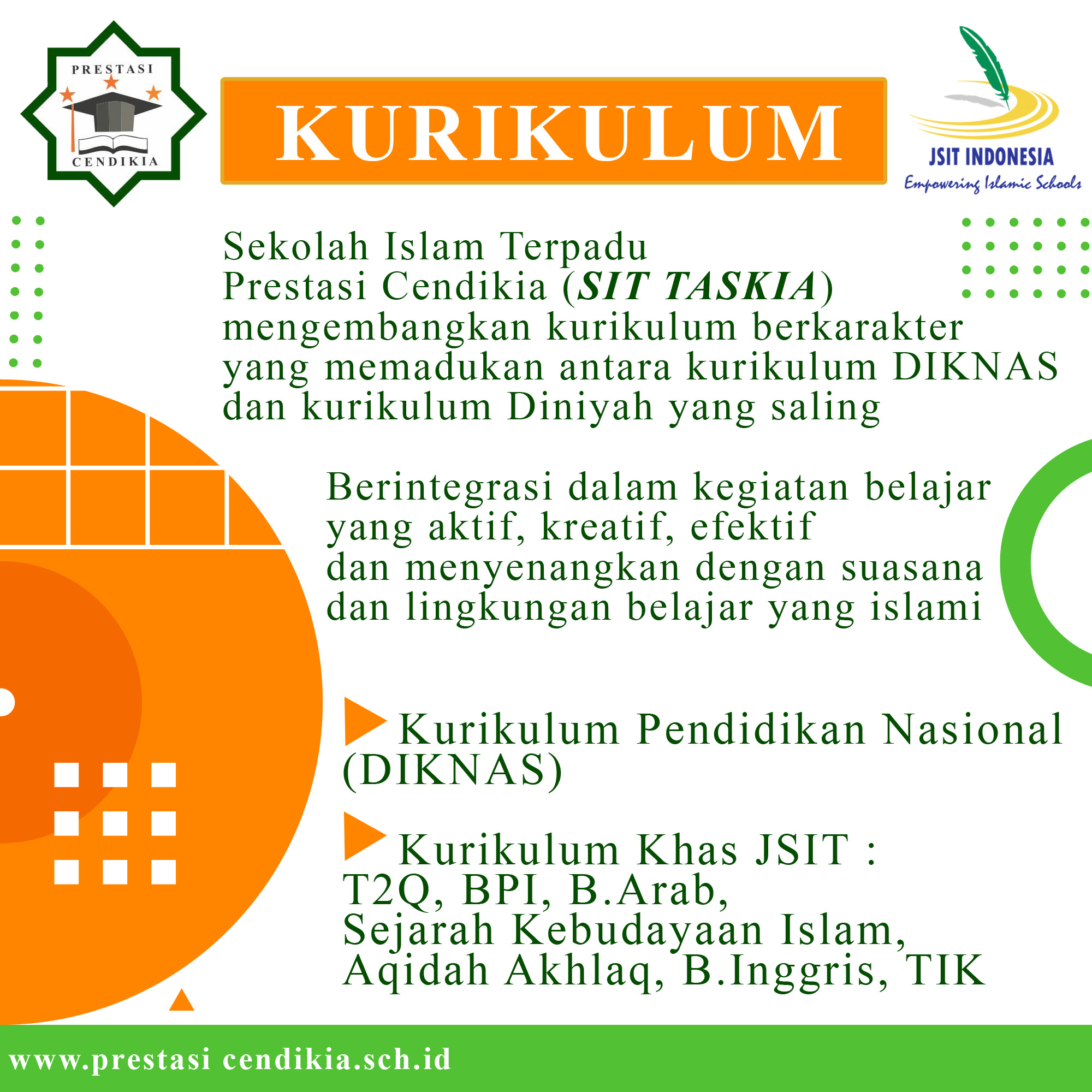 Kurikulum SD - SIT Prestasi Cendikia Bekasi
